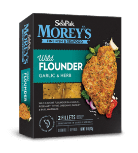 Herbed Flounder over Creamy Spinach Recipe | Morey's Fine Fish & Seafood